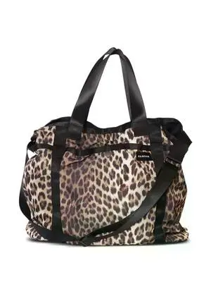 P.a.r.o.s.h Leopard Print Top-handle Tote Bag