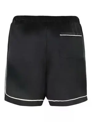 MR. SATURDAY Piped-trim Silk Shorts