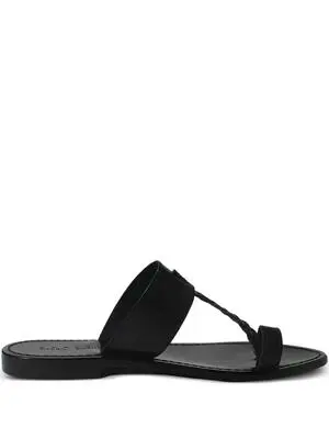 CAPRI POSITANO SANDALS Positano Braided Leather Flat Sandals
