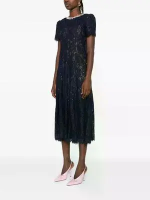 SELF-PORTRAIT Sequin-embellished Lace Dress