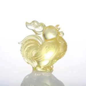 LIULI Ruyi's Twelve Blessings First Light Champion Zodiac Crystal Figurine