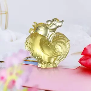 LIULI Ruyi's Twelve Blessings First Light Champion Zodiac Crystal Figurine