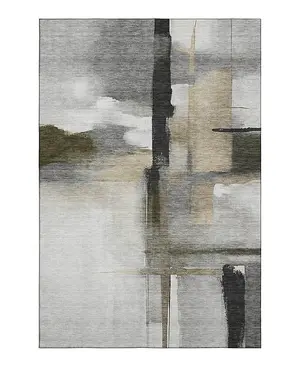 DALYN RUG COMPANY Dalyn Ravenna Washable Rn9 Area Rug, 3' X 5 - Gray