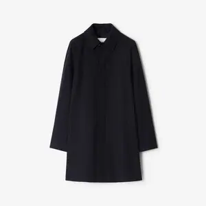 Burberry Mid-length Cashmere Car Coat - Navy