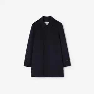 Burberry Mid-length Cashmere Car Coat - Navy