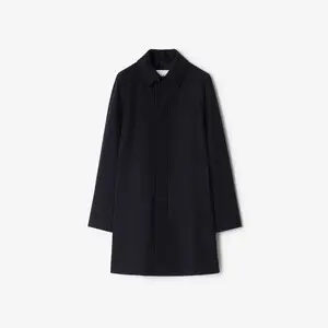 Burberry Mid-length Cashmere Car Coat - Navy