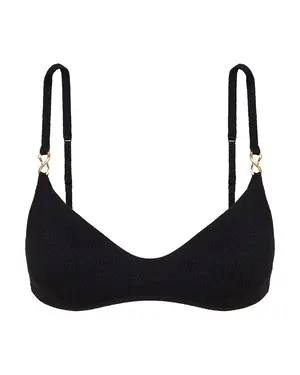 VIX PAULA HERMANNY Solaro Vivian Bikini Top - Black