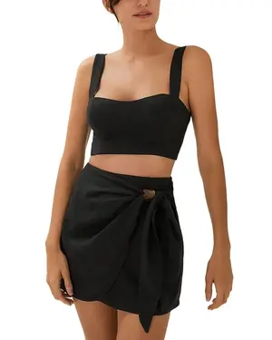 VIX PAULA HERMANNY Luna Mini Skirt - Black