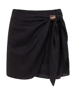 VIX PAULA HERMANNY Luna Mini Skirt - Black