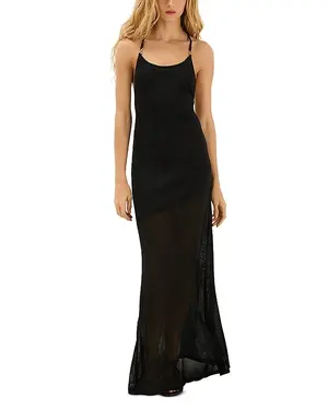 VIX PAULA HERMANNY Daphne Maxi Dress Swim Cover-up - Black