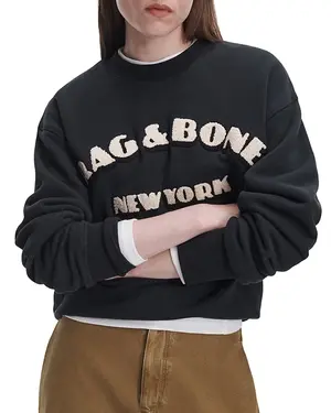 Rag & Bone Rbny Oversized Sweatshirt - Black