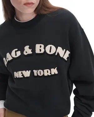 Rag & Bone Rbny Oversized Sweatshirt - Black