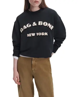 Rag & Bone Rbny Oversized Sweatshirt - Black