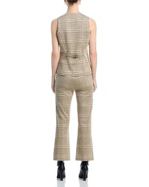 Rag & Bone Irina Ponte Plaid Long Vest