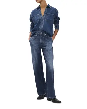 Rag & Bone Miramar Cotton Terry Wide-leg Pants - Petra