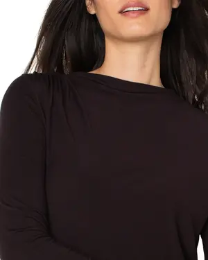 LIVERPOOL Ruched Long Sleeve Top