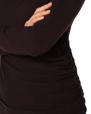 LIVERPOOL Ruched Long Sleeve Top