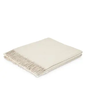 CECCHI E CECCHI Saser Cashmere Throw Off White