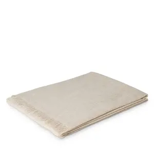 CECCHI E CECCHI Abella Cashmere Throw Blanket - Beige