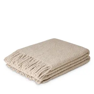 CECCHI E CECCHI Brenta Alpaca Wool Throw - Dove Grey