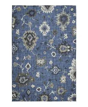DALYN RUG COMPANY Dalyn Portico Washable Po6 Area Rug, 5' X 7'6 - Blue