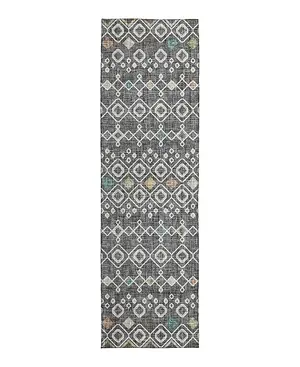DALYN RUG COMPANY Dalyn Portico Washable Po4 Runner Area Rug, 2'3 X 7'6 - Gray