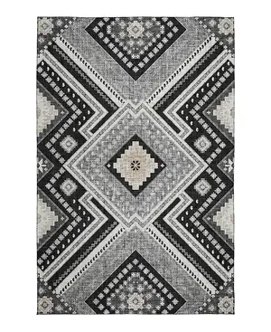 DALYN RUG COMPANY Dalyn Portico Washable Po5 Area Rug, 2'6 X 3'10 - Black