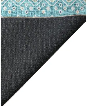 DALYN RUG COMPANY Dalyn Portico Washable Po4 Area Rug, 3' X 5 - Teal