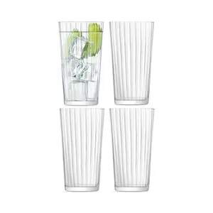 LSA Gio Line Juice Glass, Set Of 4 - Clear
