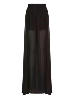 Alberta Ferretti Semi-sheer Wide Leg Trousers