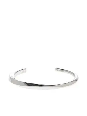 Jacquemus Le Bracelet Tourni Twisted Bangle - Silver