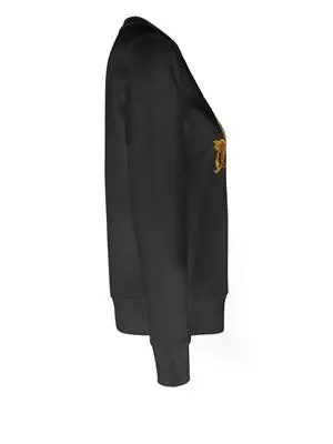 Versace Logo-print Sweatshirt - Black