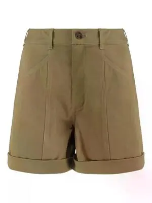YVES SALOMON Cuffed Cotton Shorts