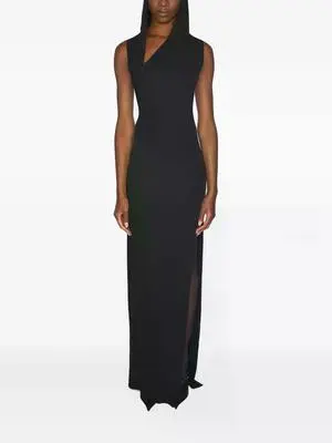 MUGLER Hooded Maxi Dress