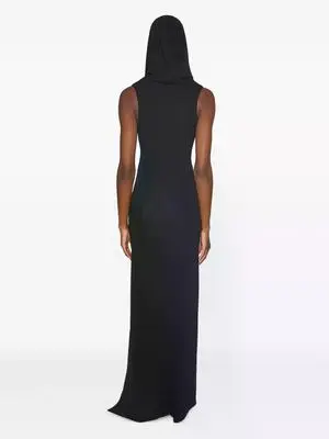 MUGLER Hooded Maxi Dress