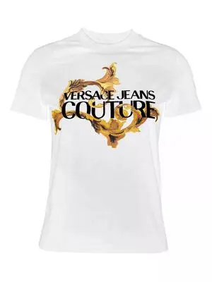 Versace Baroque-print T-shirt - White