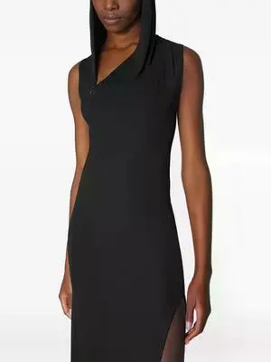 MUGLER Hooded Maxi Dress