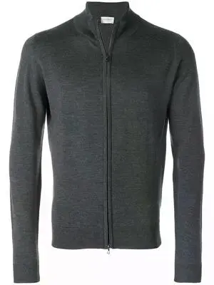 John Smedley Merino Wool Zipped Cardigan