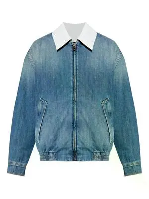 Loewe Contrast-collar Denim Jacket