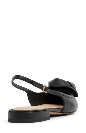 Ted Baker London Lili Rose Pointed Toe Slingback Flat - Black