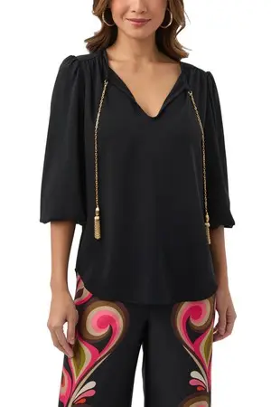 Trina Turk V Neck Tops