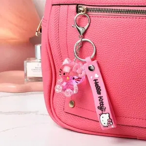 HELLO KITTY Liquid Keychain With Wrist Strap