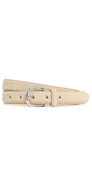 AUREUM No.14 Ponyhair Belt - Cream