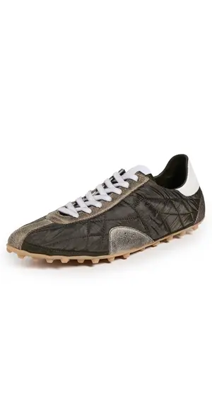 MAISON MARGIELA Sprinters Low Top Sneakers - Dark Green/white/grey