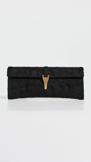Jw Pei Zaria Woven Clutch - Black