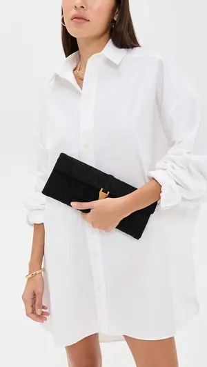 Jw Pei Zaria Woven Clutch - Black