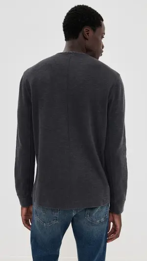 Rails Soto Henley - Washed Black