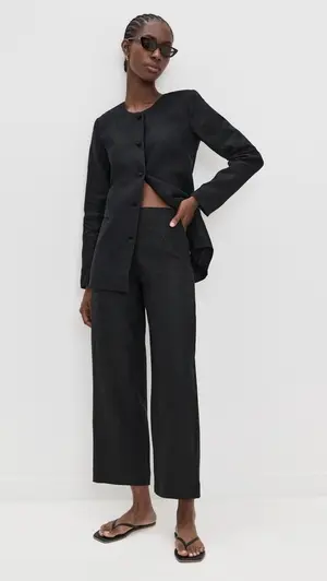 Posse Noelle Wide Leg Linen Pants