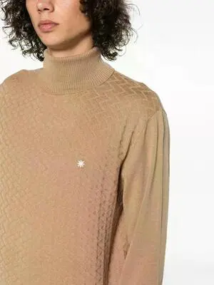 MANUEL RITZ Logo-embroidered Wool Jumper