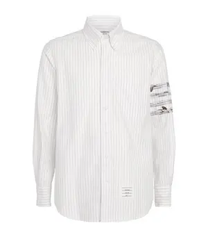 Thom Browne Cotton Embroidered Geese Shirt